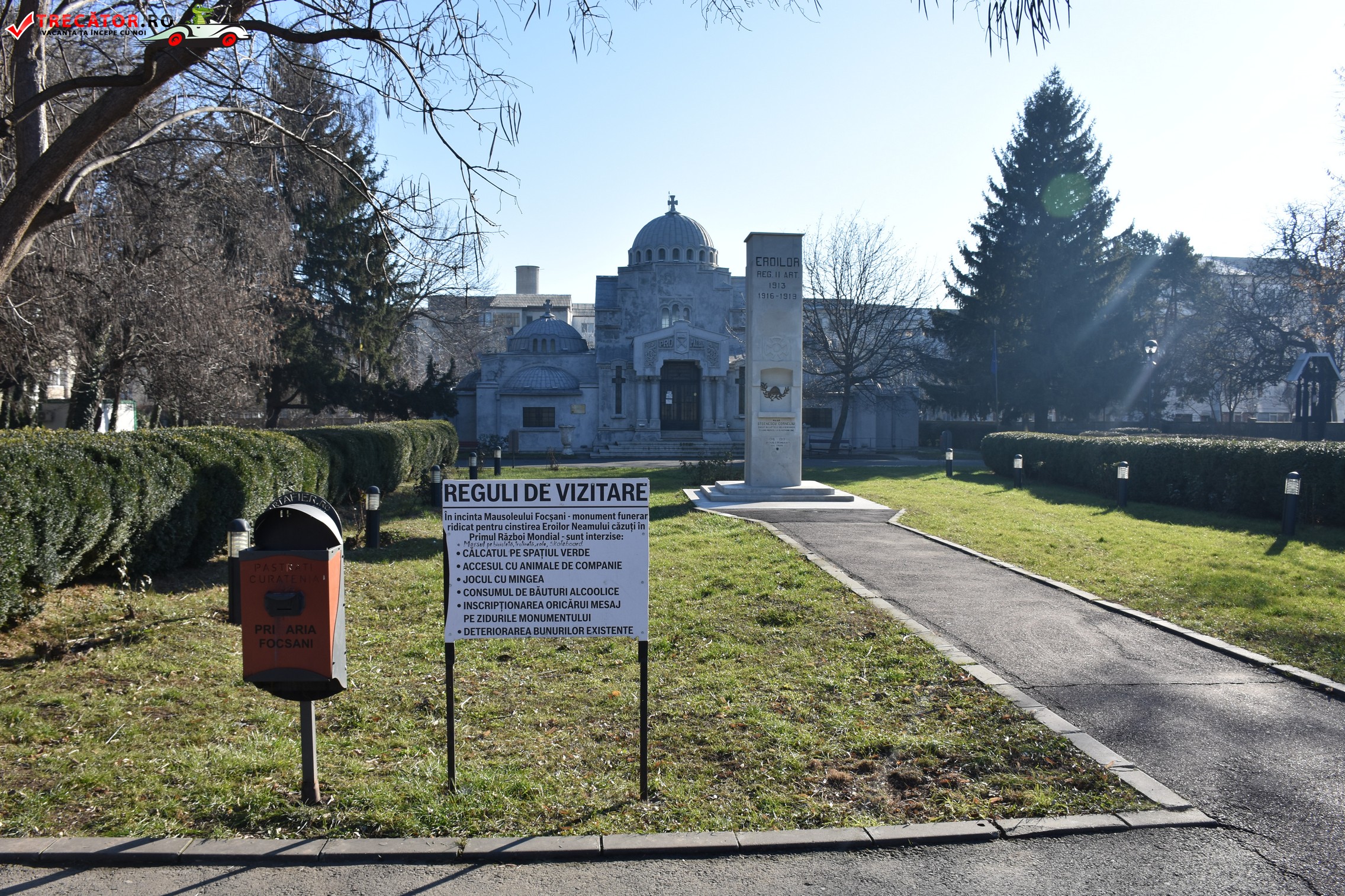 Mausoleul Eroilor din Focșani – Obiective turistice de văzut și vizitat