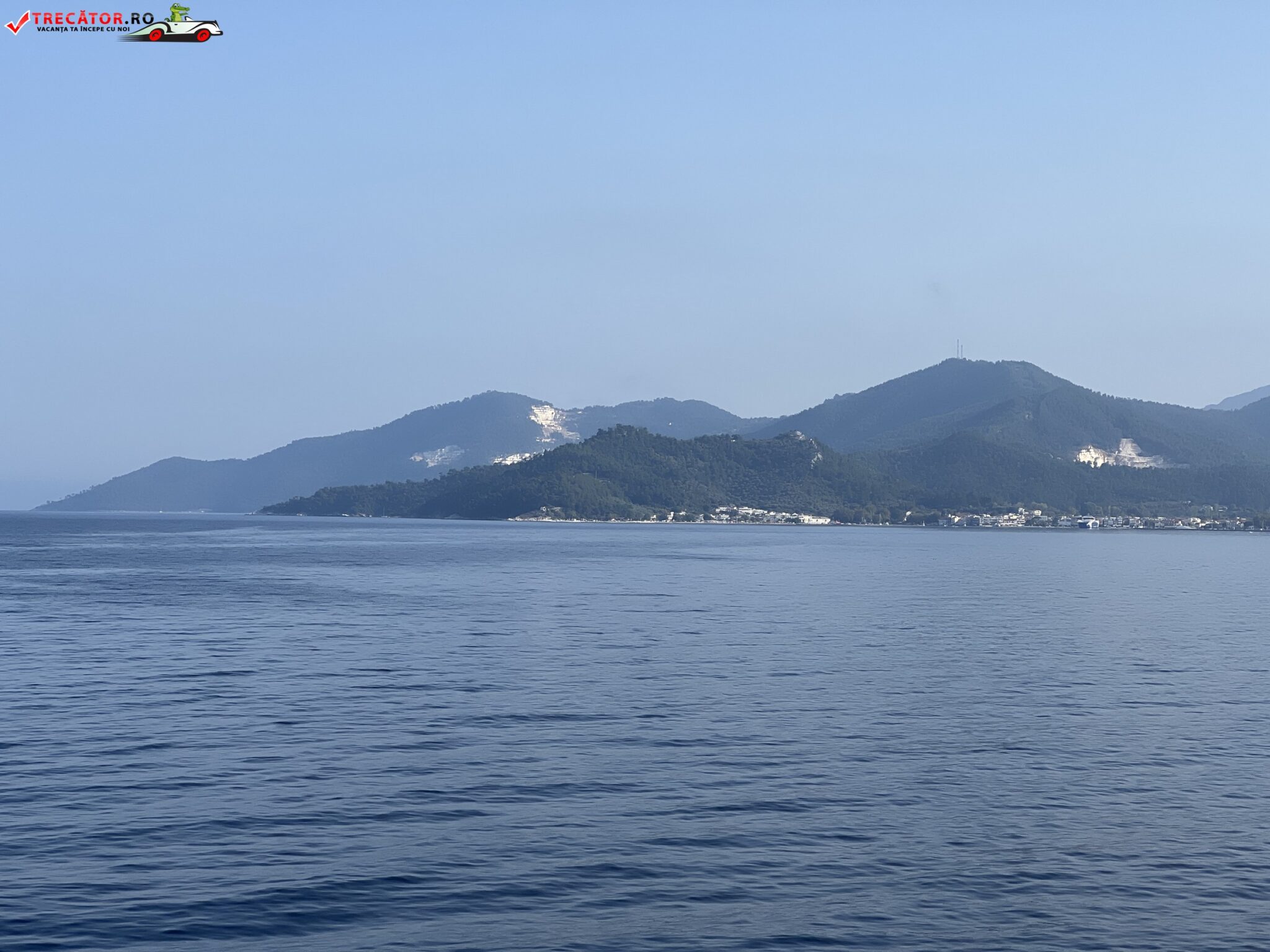 Drumul cu mașina spre Thassos și punctele de trecere cu bacul ...