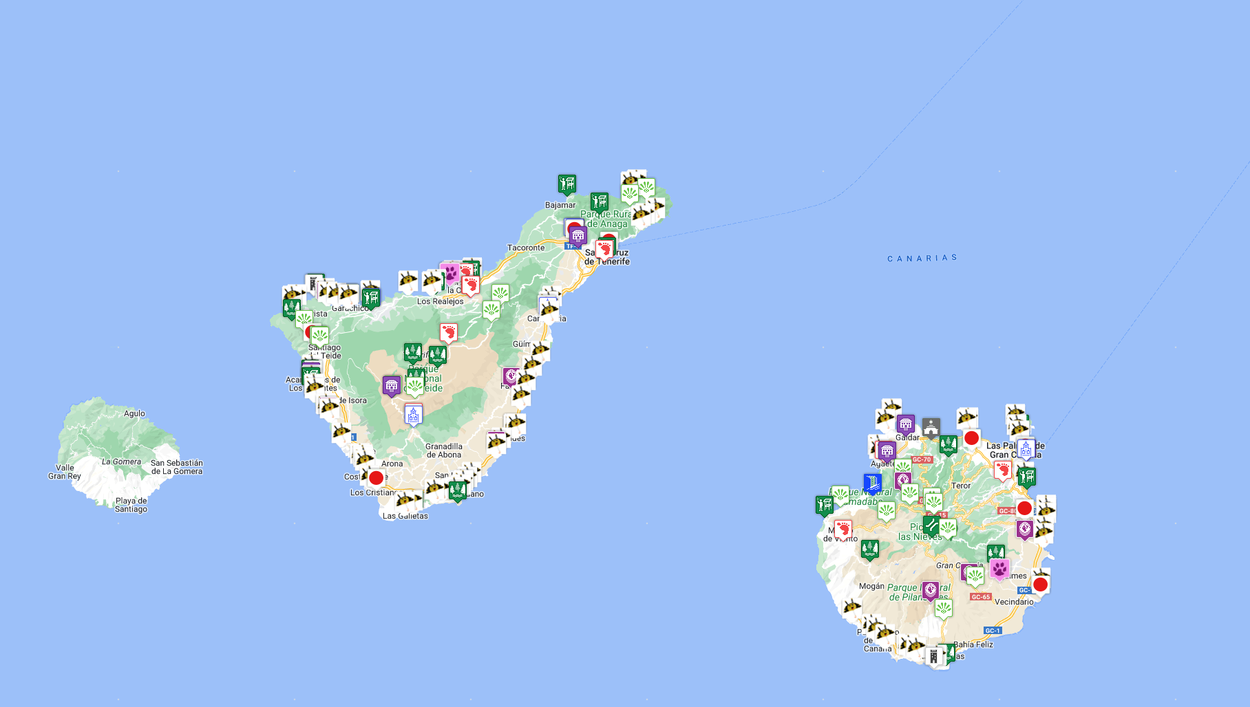 Harta Insulelor Canare 2023